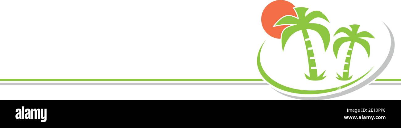 Island, sun, palm tree, tropical island, background Stock Vector Image ...