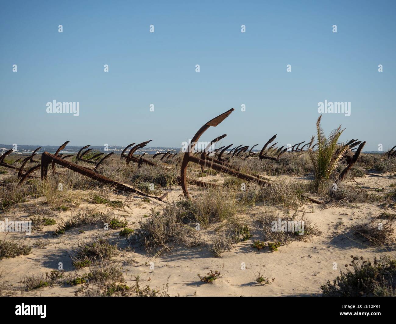 Anchor cemetery graveyard Cemiterio das Ancoras rusting memorial at ...