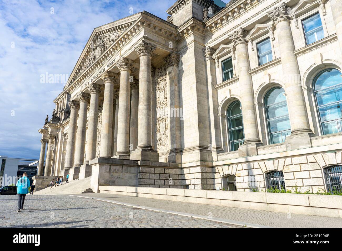 Reichstag, German parliament building and visiting it's roof Stock ...