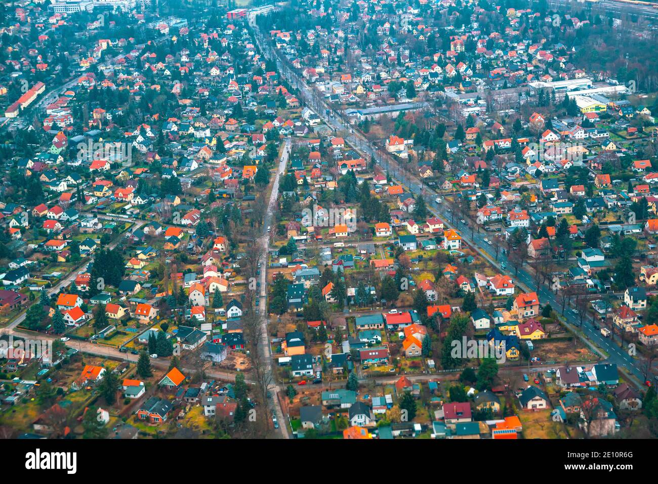 Dron over the village hi-res stock photography and images - Alamy