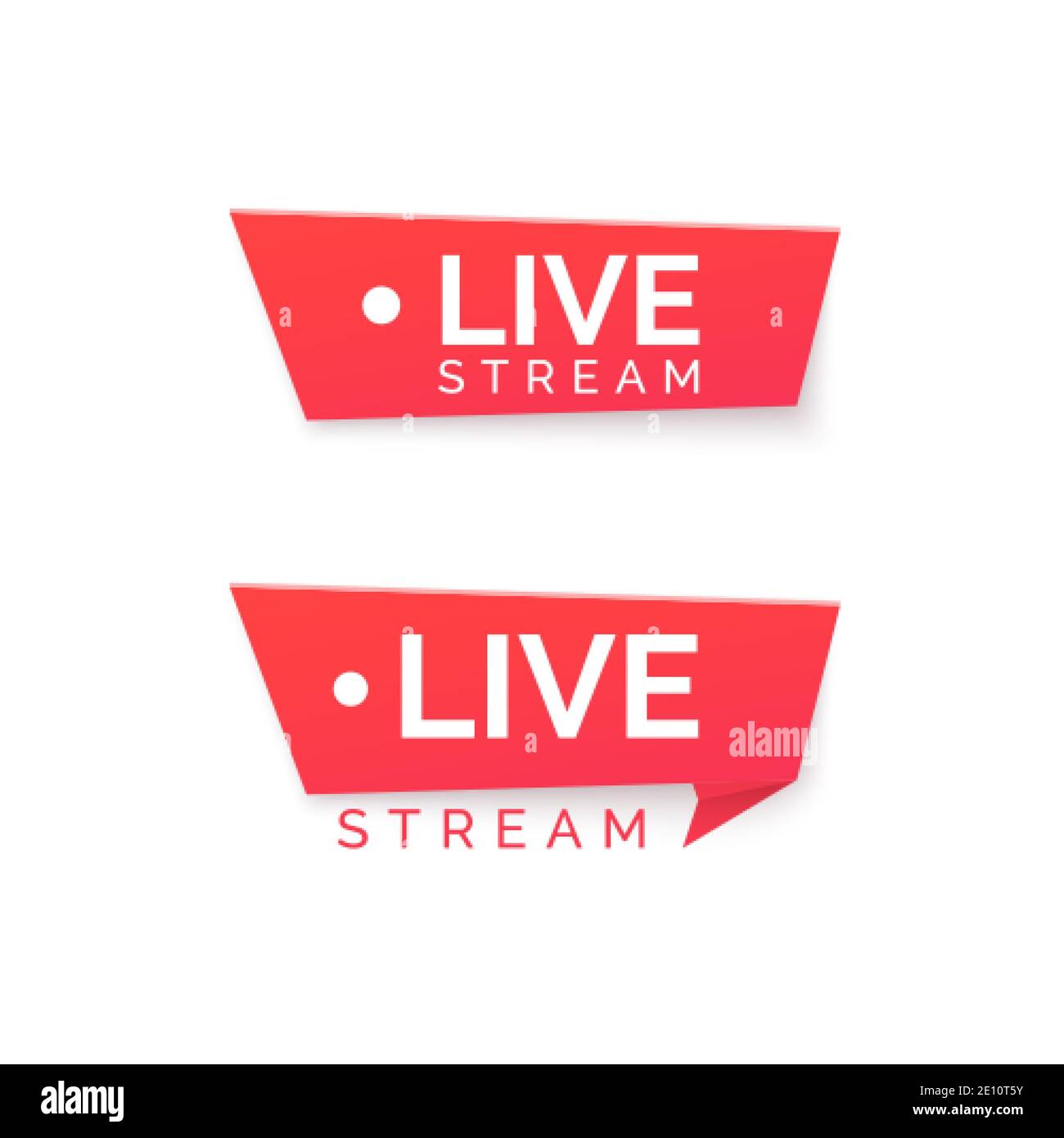 Live stream button icon hi-res stock photography and images - Alamy