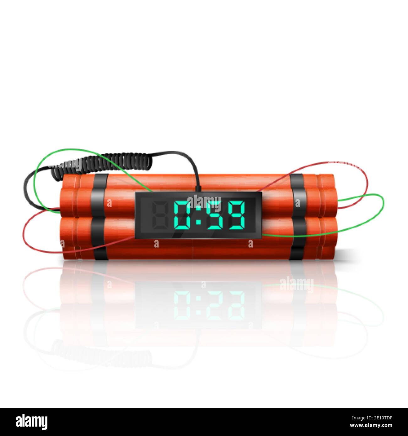 Tnt dynamite red bomb timer hi-res stock photography and images - Alamy