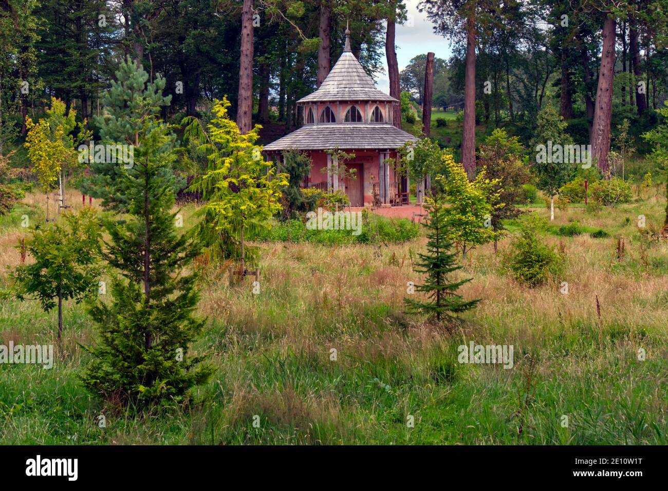 The woodland shelter in the Arboretum was built by students of The ...