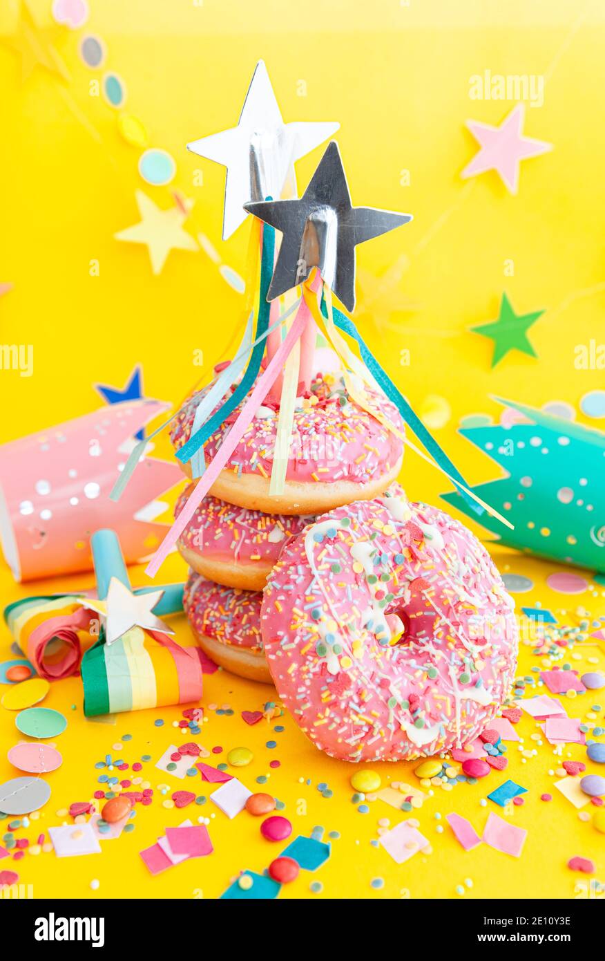 Party Sweets And Decorations Stock Photo - Alamy