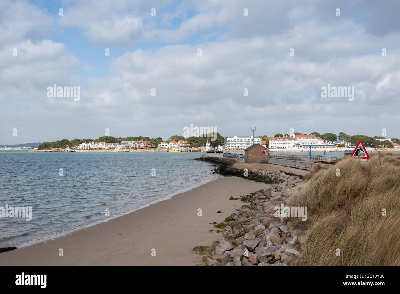 POOLE, DORSET, UK - MARCH 14, 2009: View of the Shell Bay ferry ...