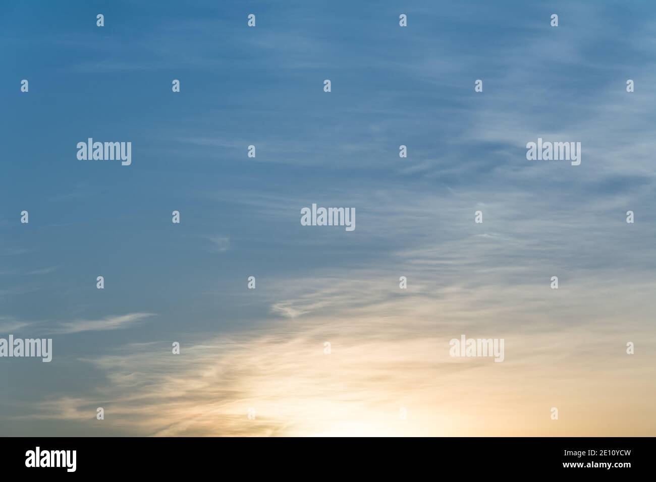 Colorful sky lit by the setting sun Stock Photo - Alamy