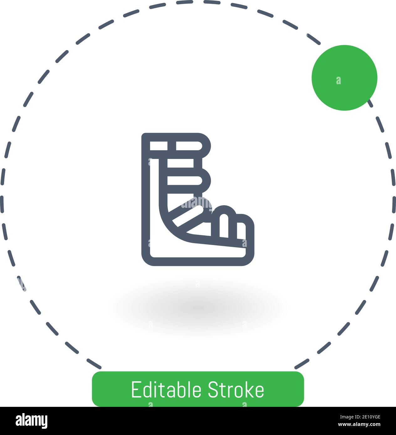 leg sling vector icon editable stroke outline icons for web and mobile ...
