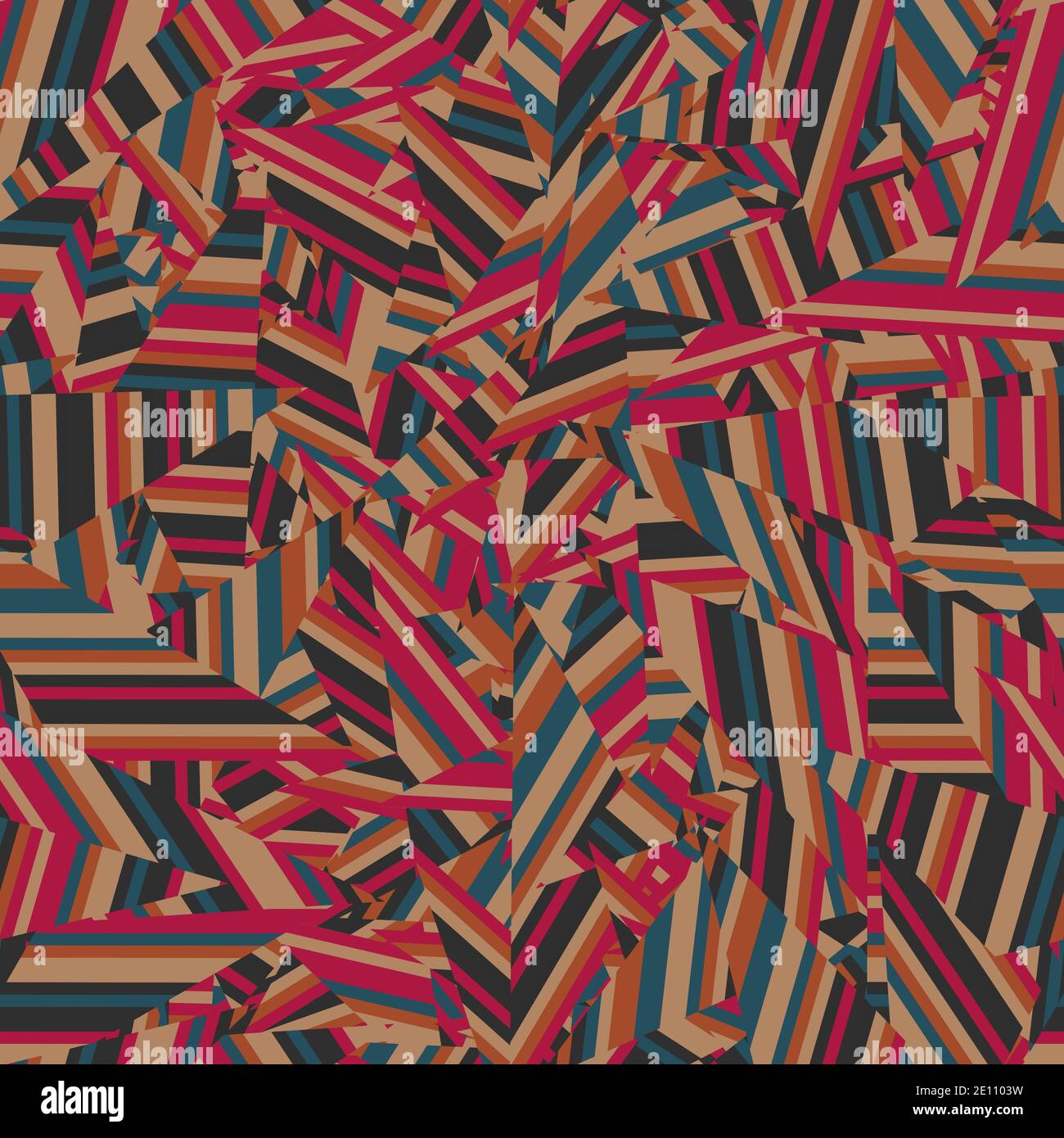 Seamless random spliced stripes hip funky pattern Stock Photo - Alamy