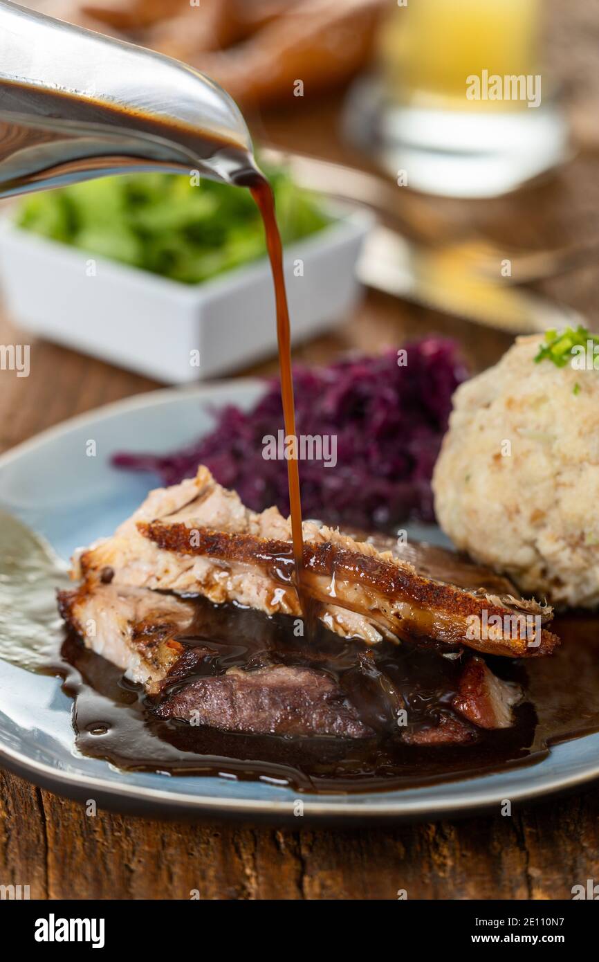 Pouring gravy hi-res stock photography and images - Alamy