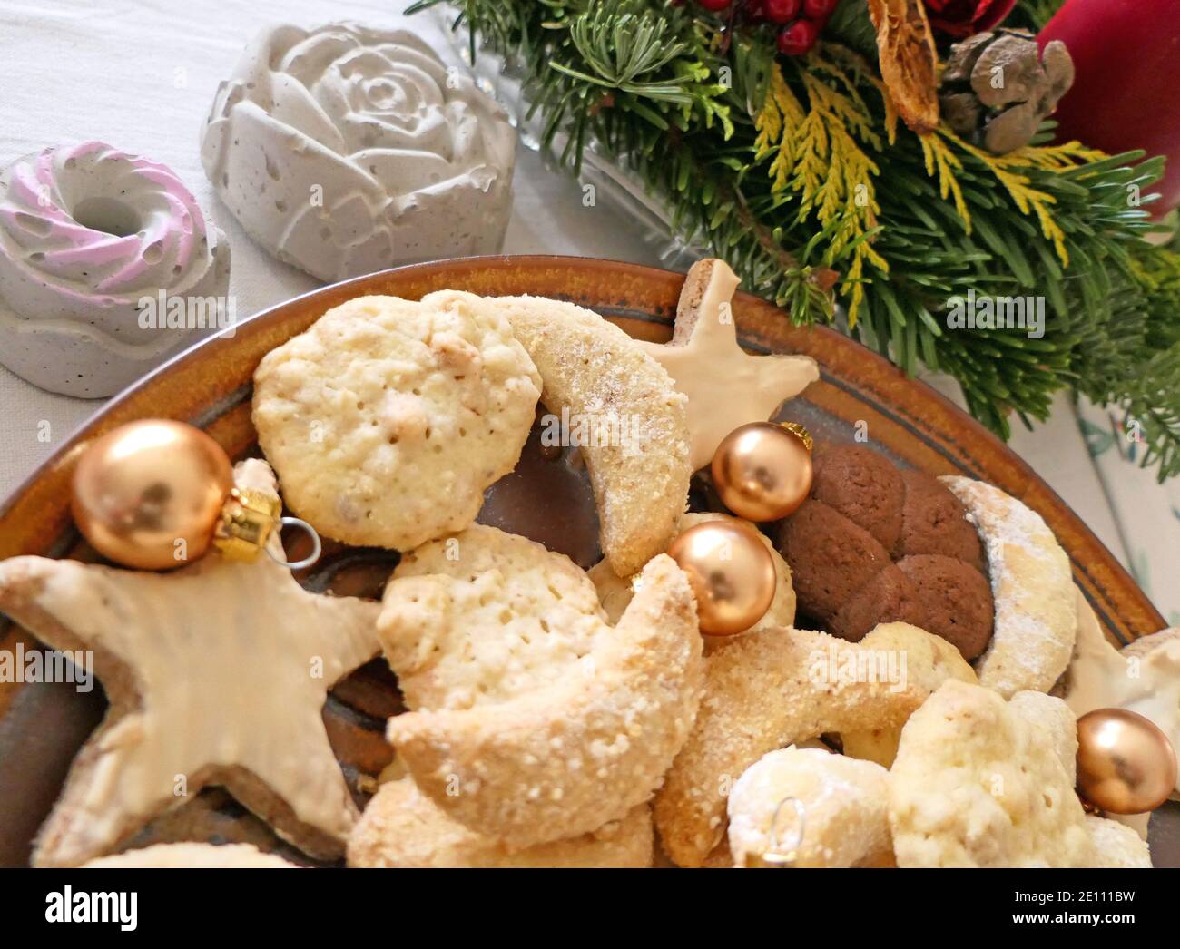 Christmas Cookie Plate Stock Photo - Alamy