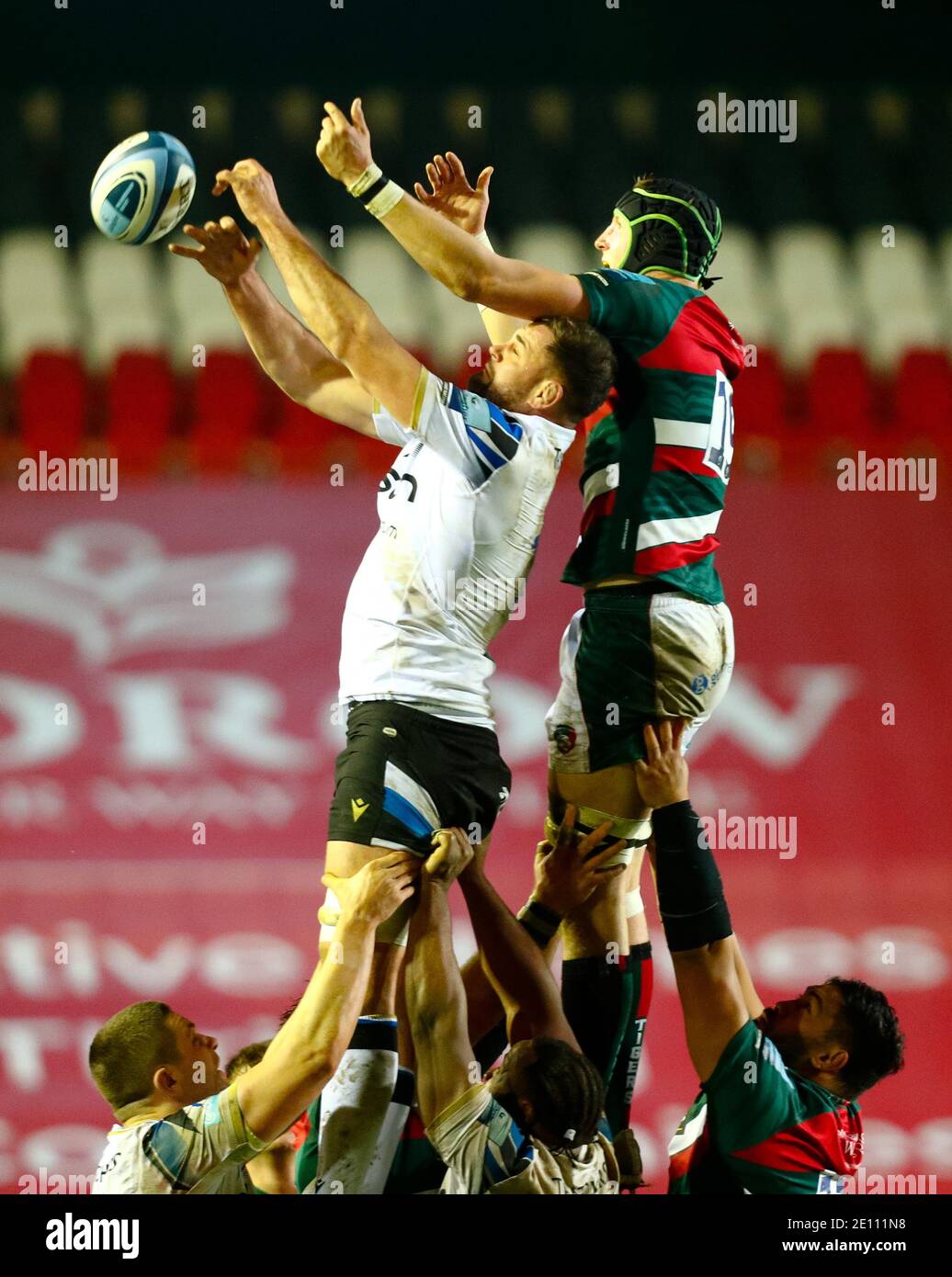 Leicester, UK. 3rd January 2021; Welford Road Stadium, Leicester ...