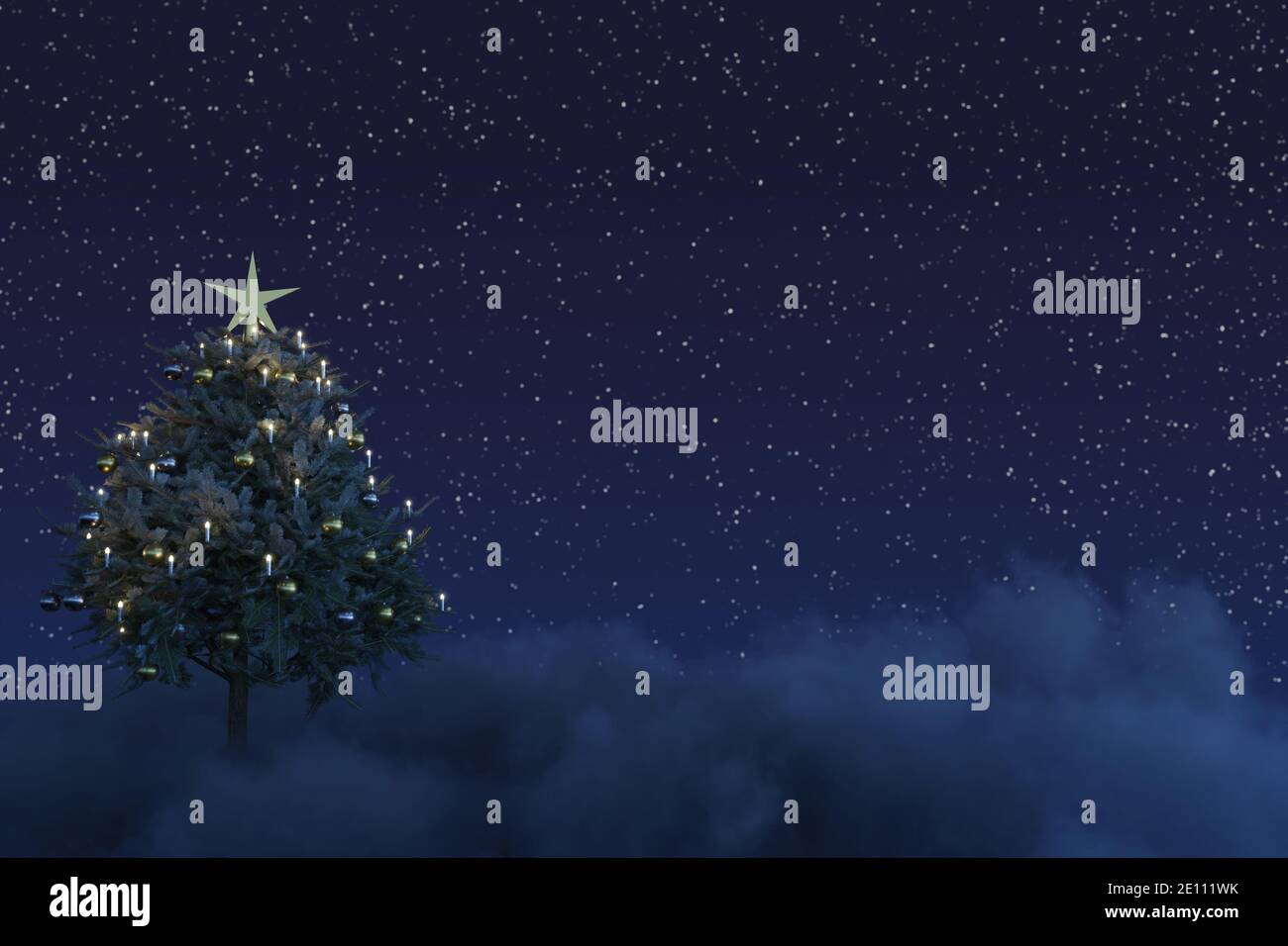 Starry night with tree hi-res stock photography and images - Alamy