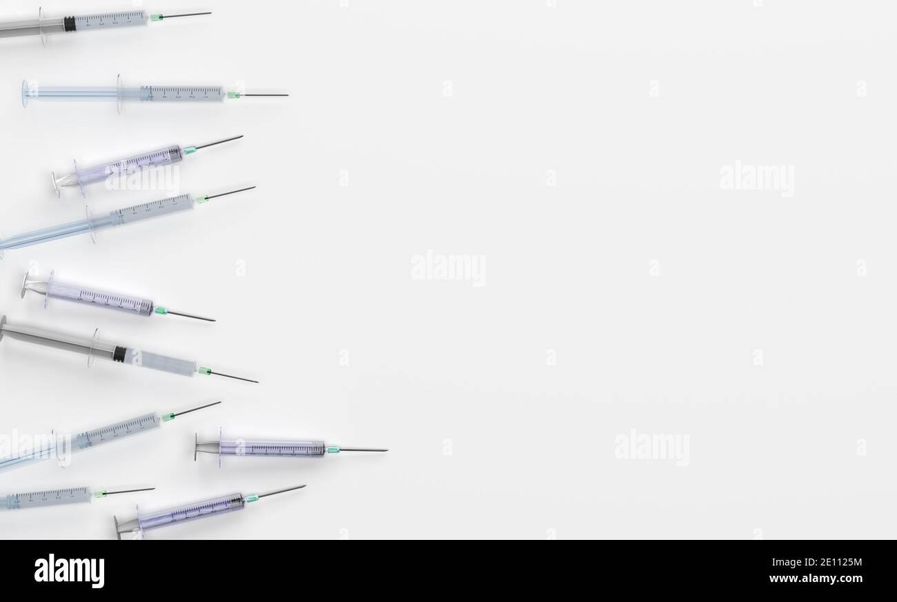 3D vaccines over white background. Vaccination concept Stock Photo - Alamy