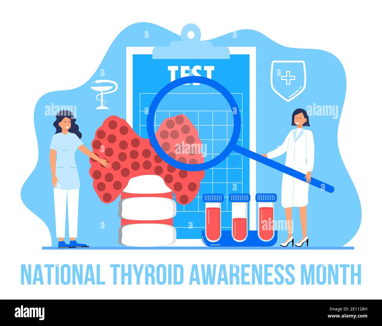 Thyroid Awareness Month is celebrated in January in USA. Hypothyroidism ...