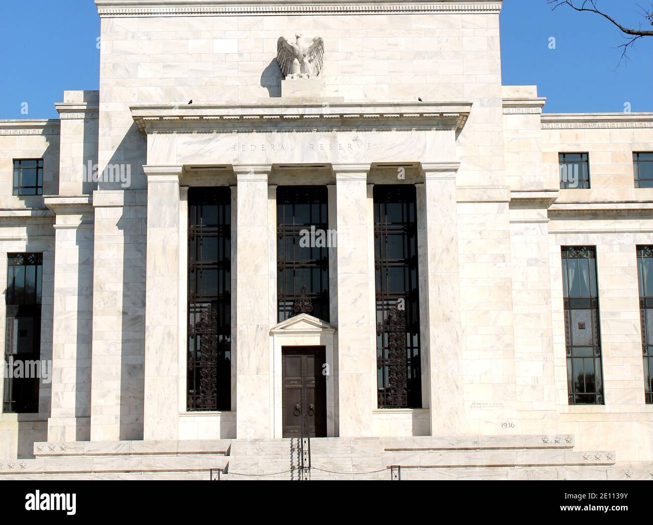 Federal Reserve Building in Washington DC, United States Stock Photo ...