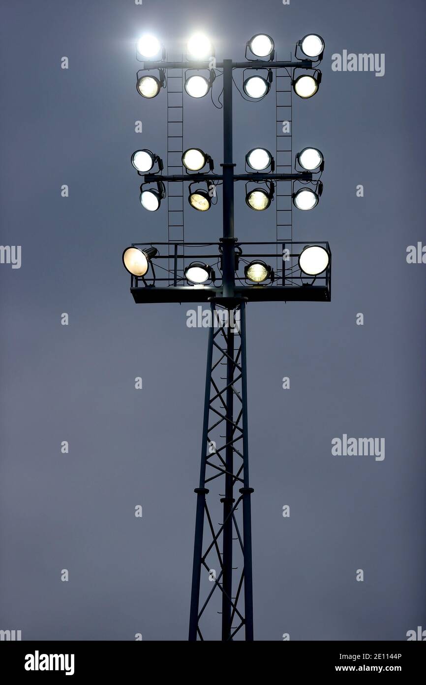 ROTTERDAM, NETHERLANDS - JANUARY 3: Stadium mast of SBV Excelsior ...