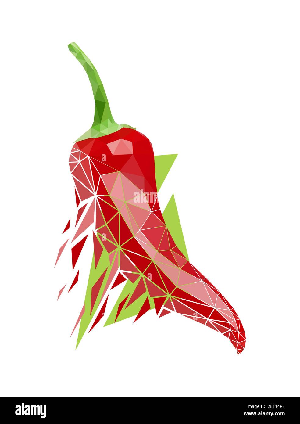 Chilli pepper slice Stock Vector Images - Alamy