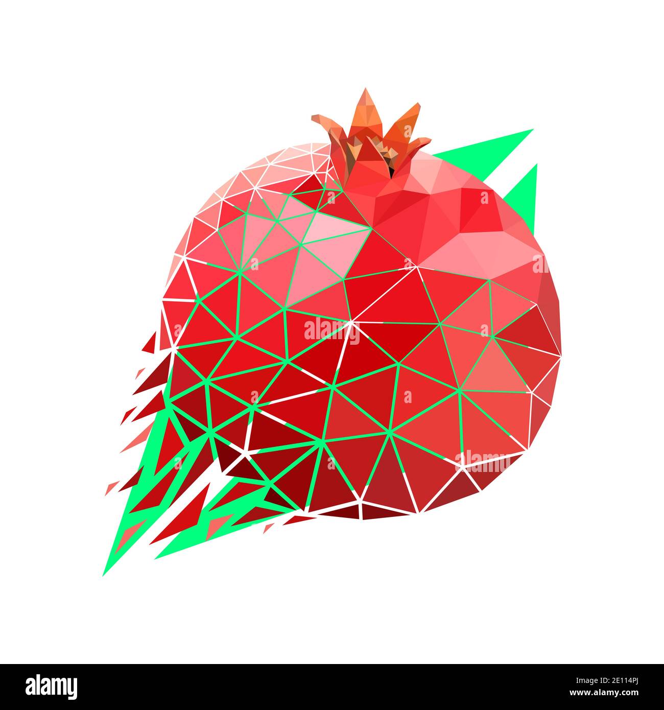 Split fruits Stock Vector Images - Alamy
