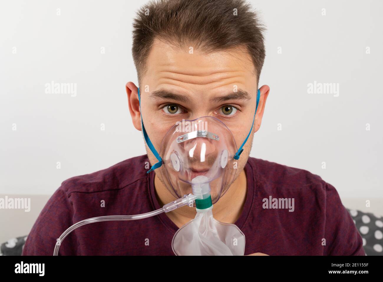 Person With Oxygen Mask