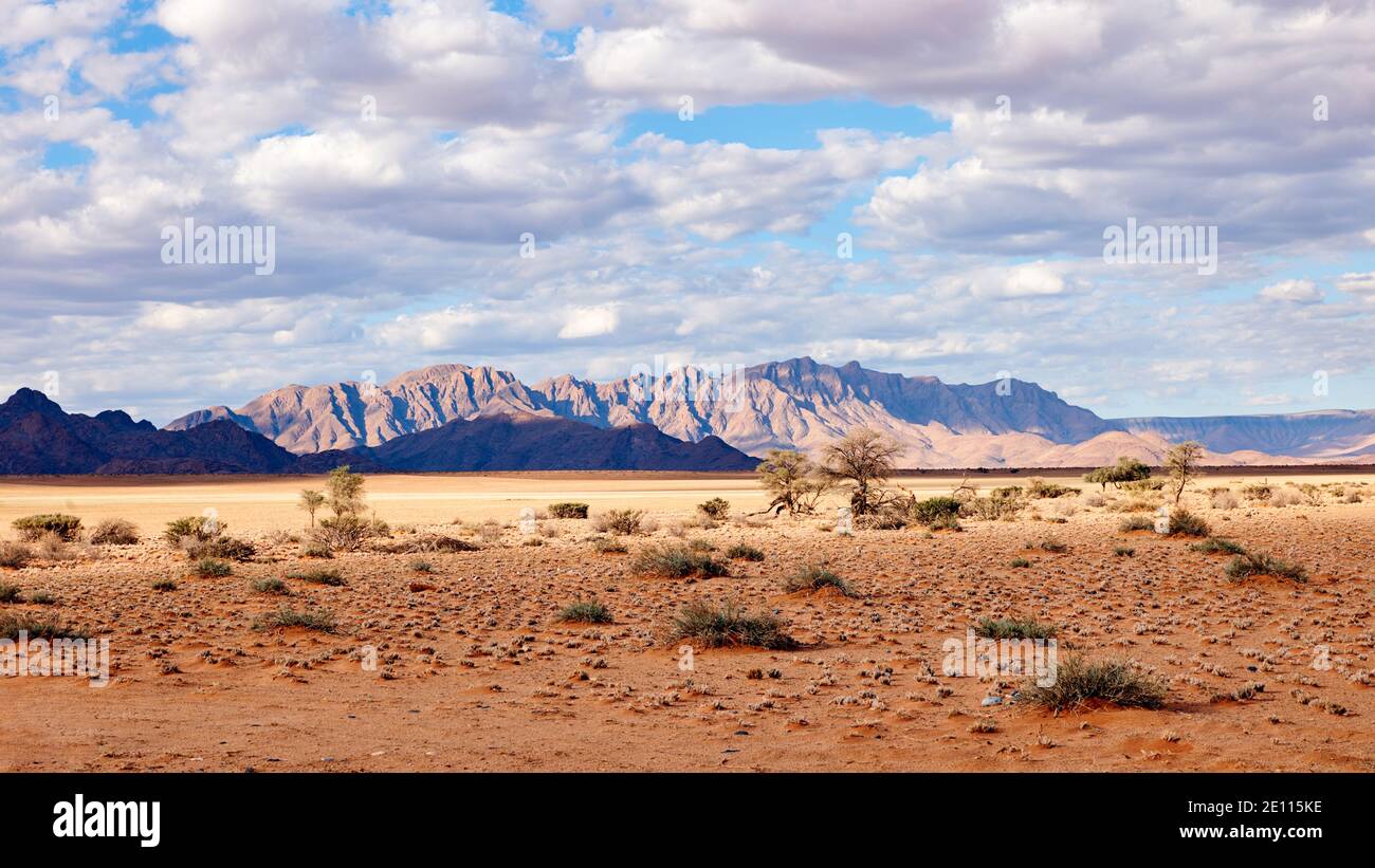 Beautiful Namibia landscape photographed at the first lights of the day ...