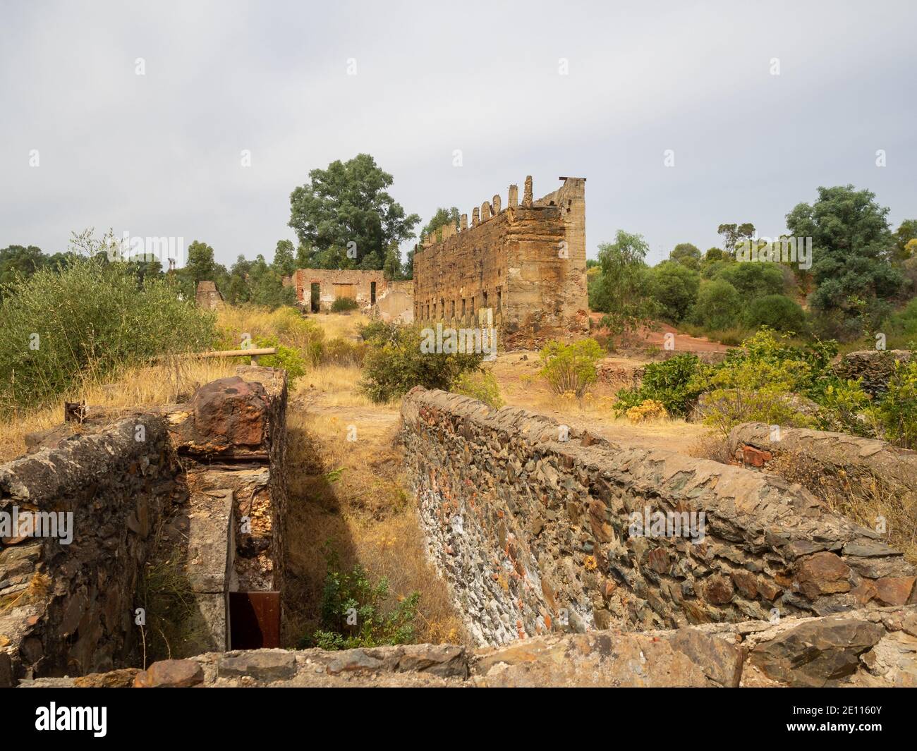 Ruined mining dock of Mina de São Domingos Stock Photo - Alamy