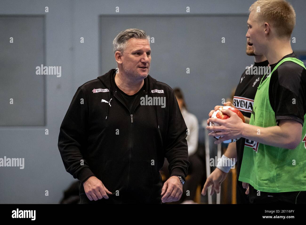 Broendby, Denmark. 03rd Jan, 2021. The players from Denmark men's ...