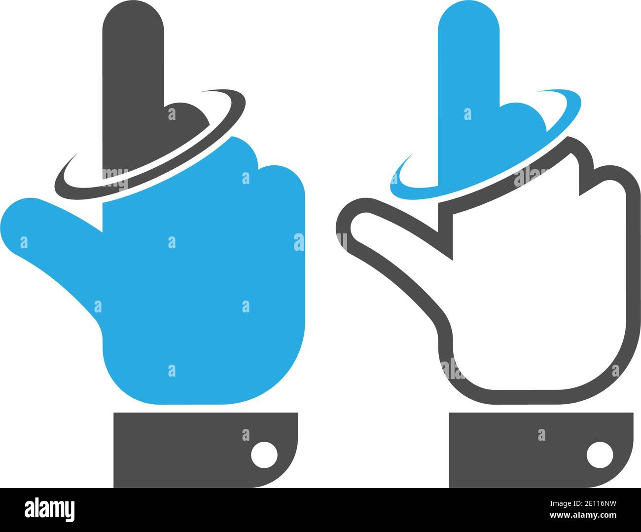 Digital hand touch technology logo icon design vector Stock Vector ...
