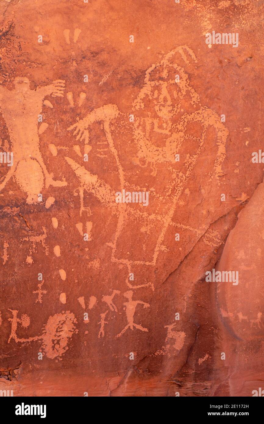 Native American Rock Art of a male figure - Petroglyphs - on The ...