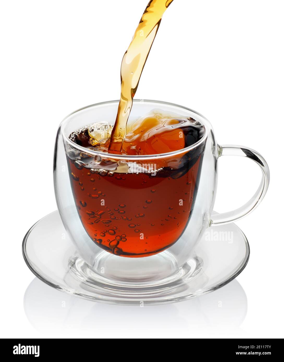 tea pouring into cup Stock Photo - Alamy