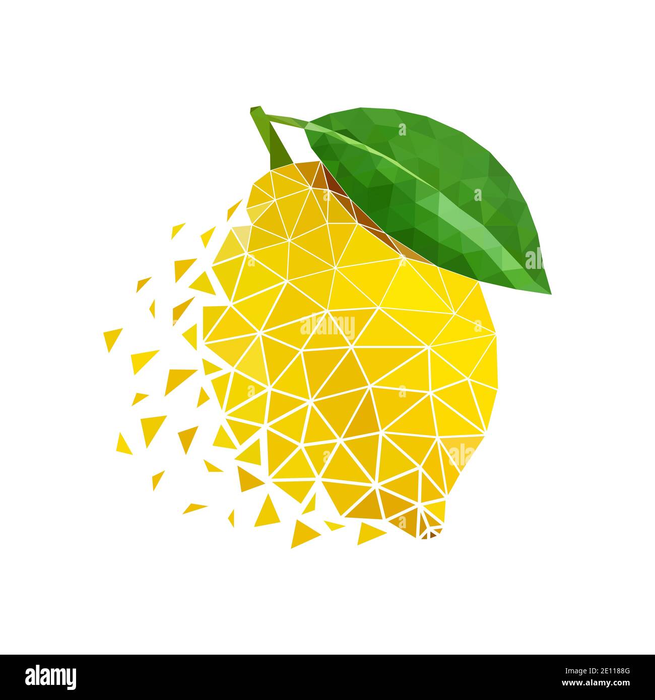 Vector lemon in low poly style Stock Vector Image & Art - Alamy