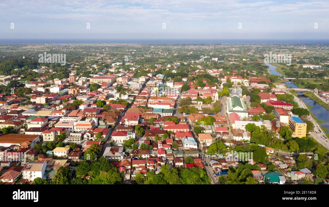 Historic colonial town in Spanish style Vigan. Historic buildings in ...
