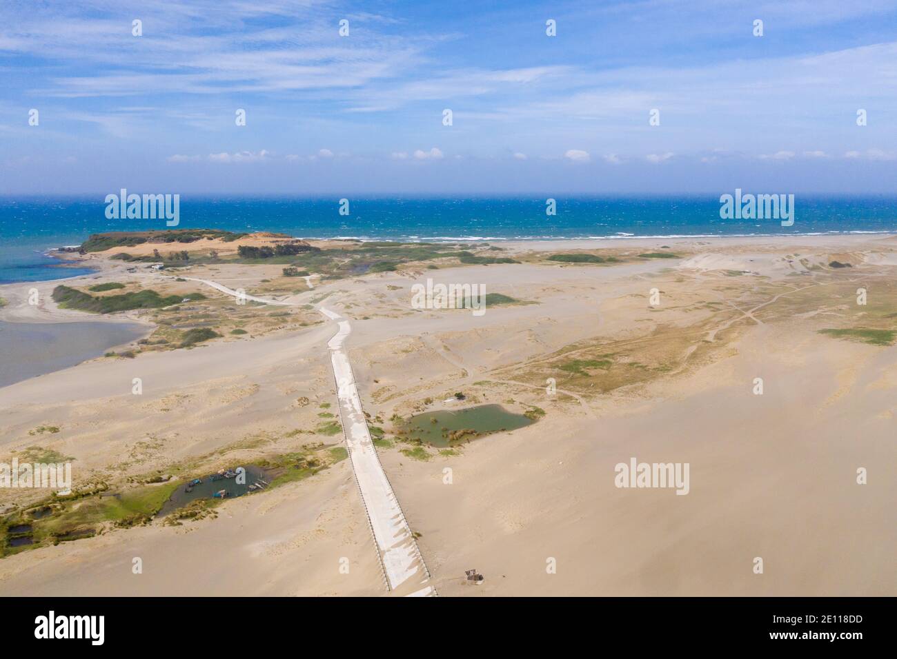 The Sand Dunes of Paoay, Ilocos norte, Philippines. Landscape with ...