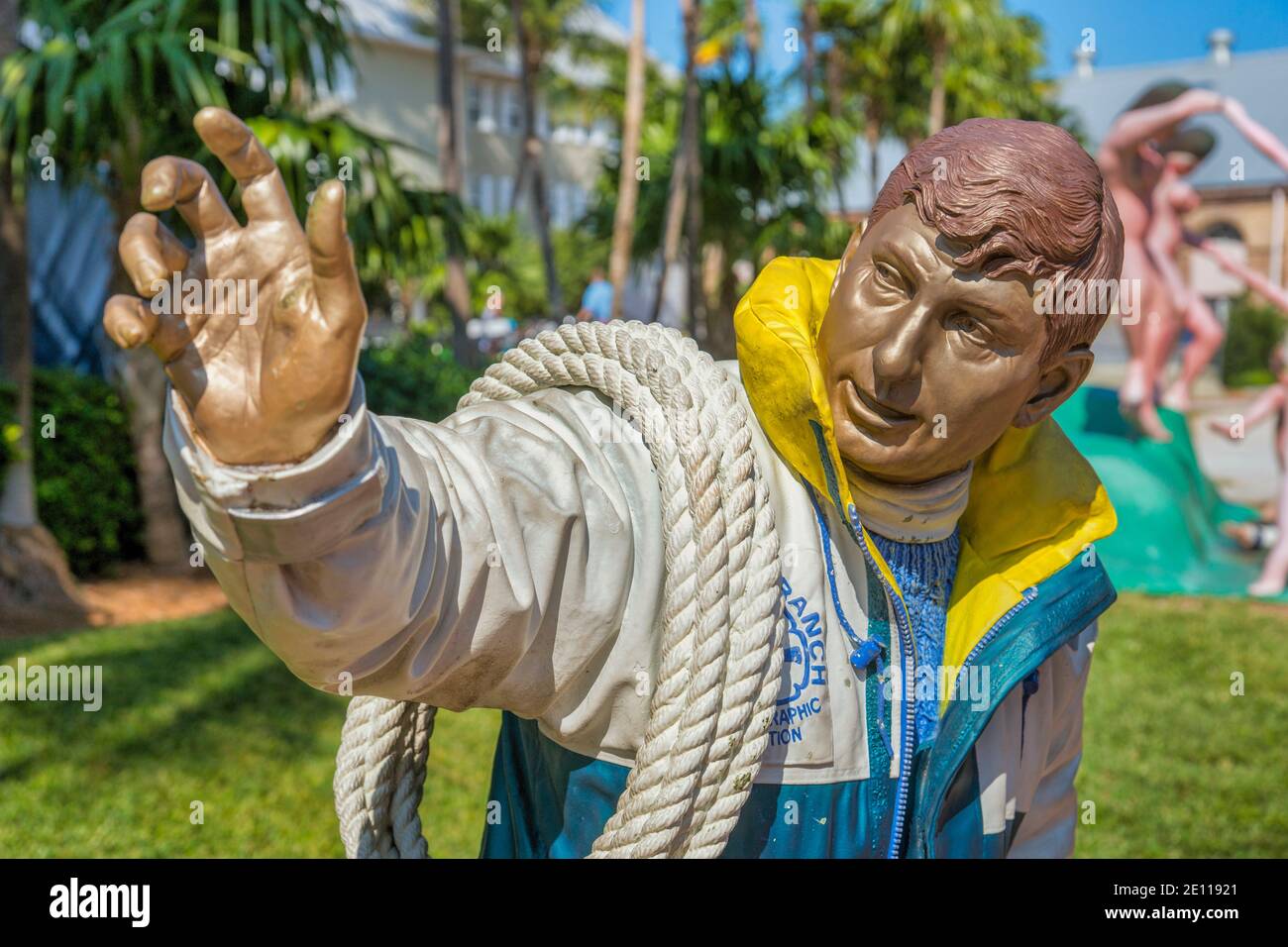 Outdoor sculpture, The Wharf Rat” by Seward Johnson at the The Key West ...