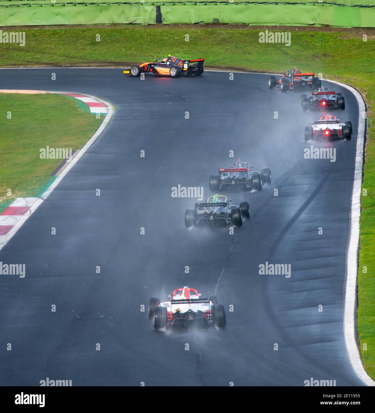 Vallelunga, Italy 6 december 2020, Aci racing weekend. Wet race formula ...