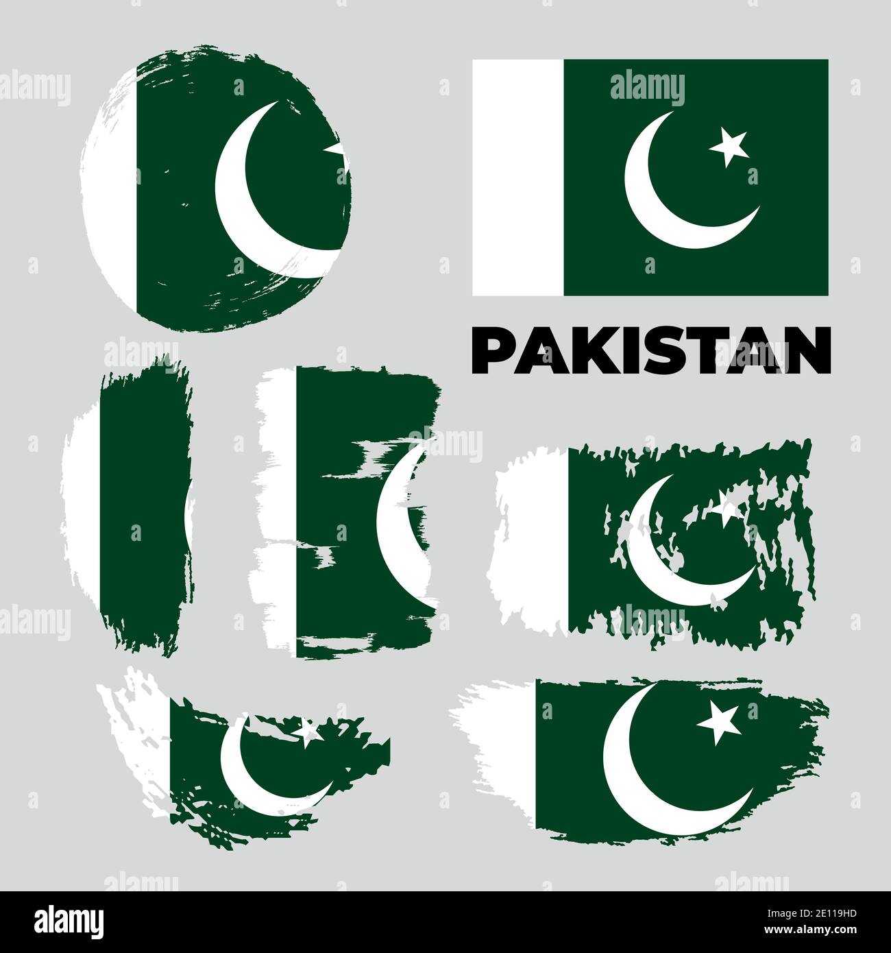 Pakistani official flag Stock Vector Images - Alamy