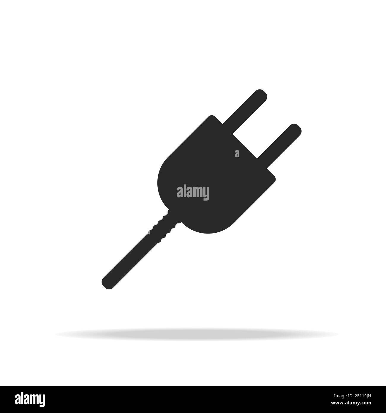 editable plug icon on white background. vector eps 10 Stock Vector ...