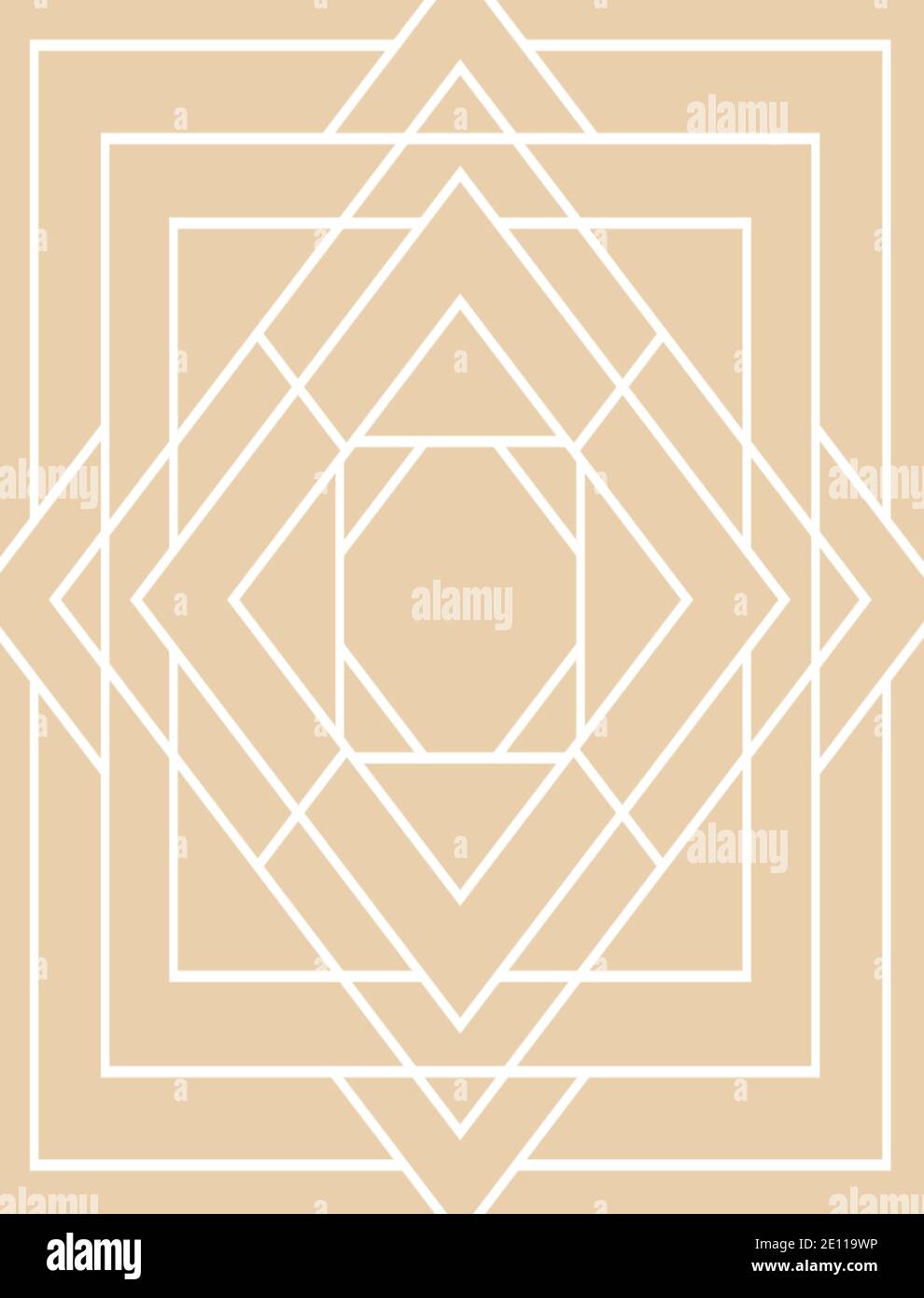 Geometric abstract background in set sail champagne color Stock Photo ...
