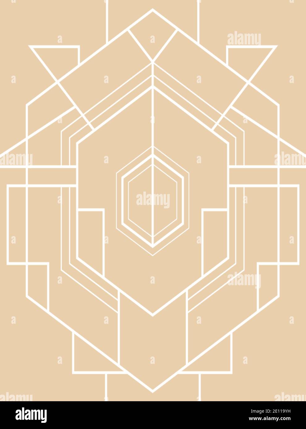 Geometric abstract background in set sail champagne color Stock Photo ...