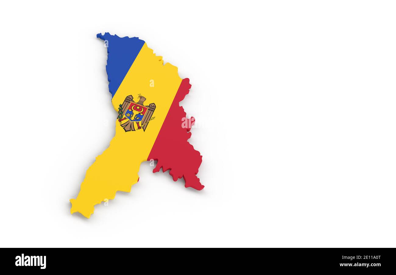 Moldova moldovan flag map Cut Out Stock Images & Pictures - Alamy