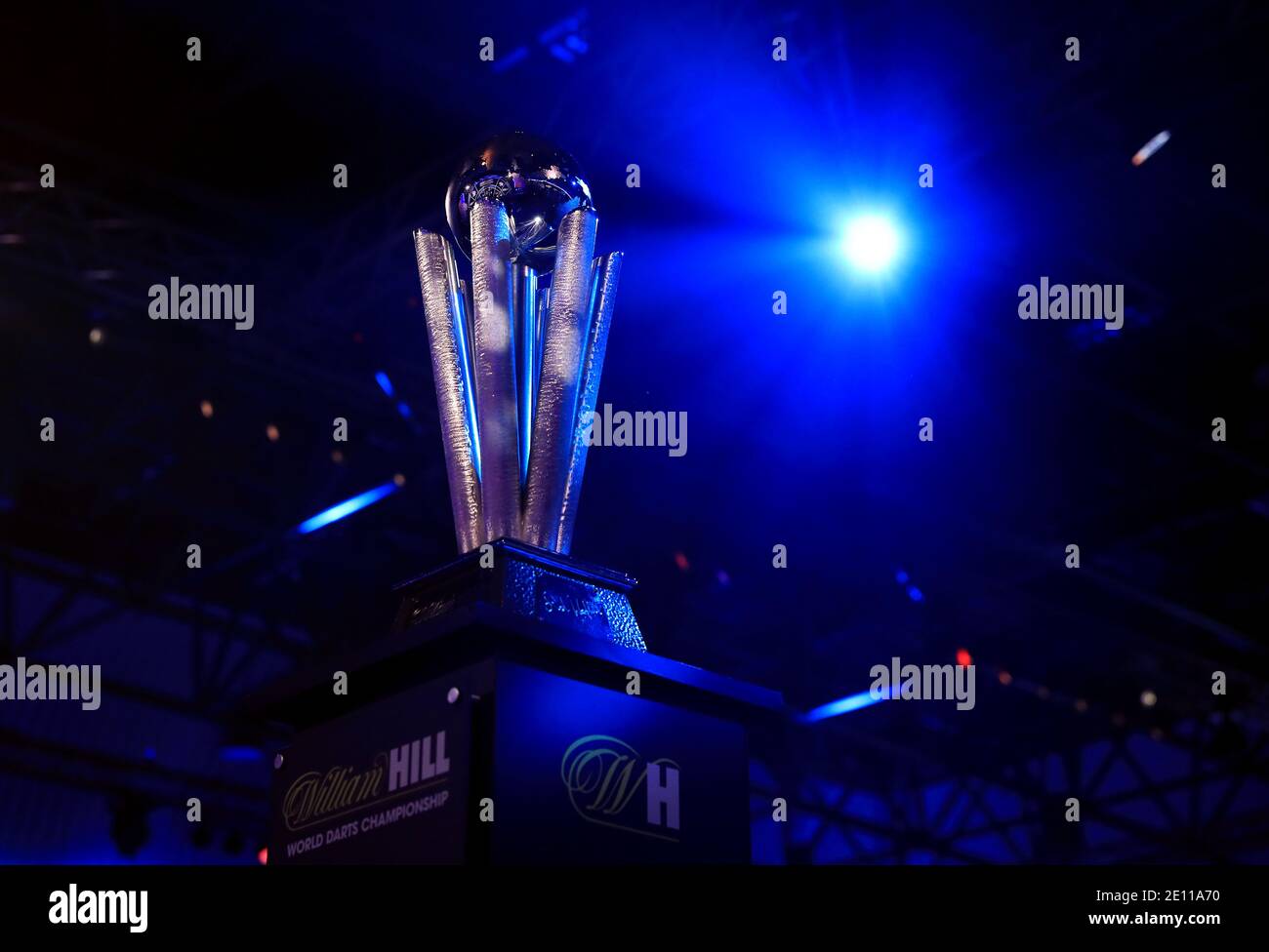 General view of the trophy on stage ahead of the final of the William ...