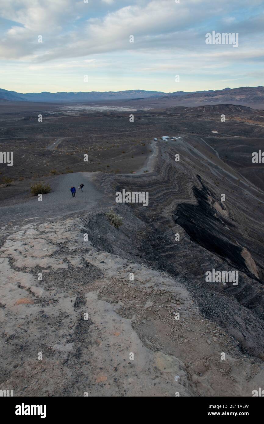 Ubehebe Crater was formed after a volcanic eruption thousands of years ...