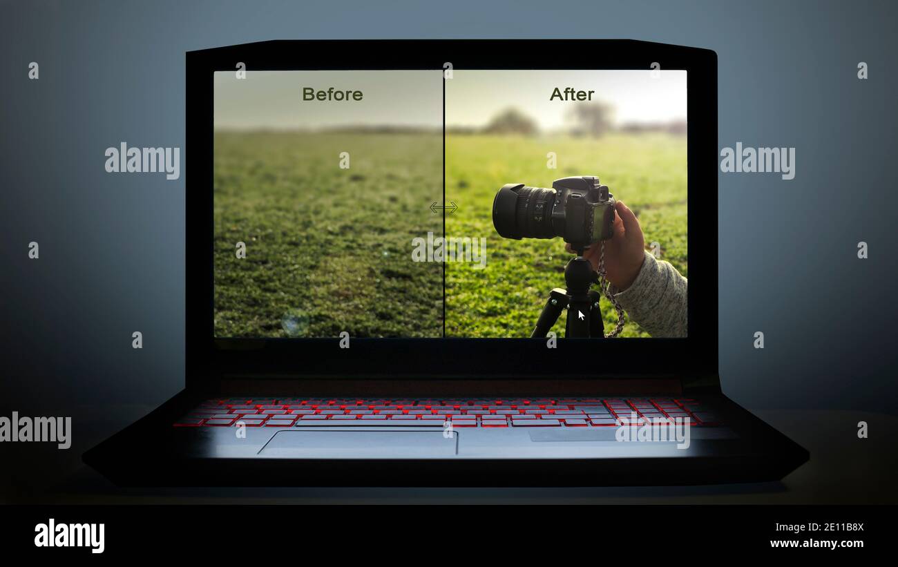 visual about editing photos on computer. edit photos before and after ...