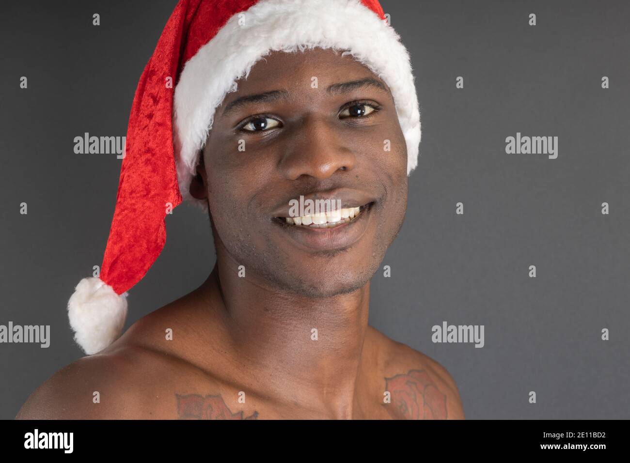 Black Santa Claus Stock Photo - Alamy