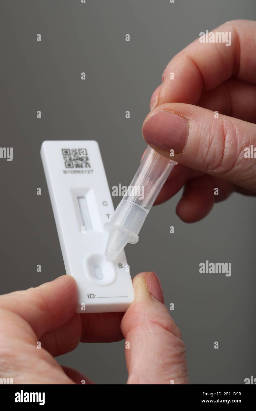 Lateral flow testing device hi-res stock photography and images - Alamy