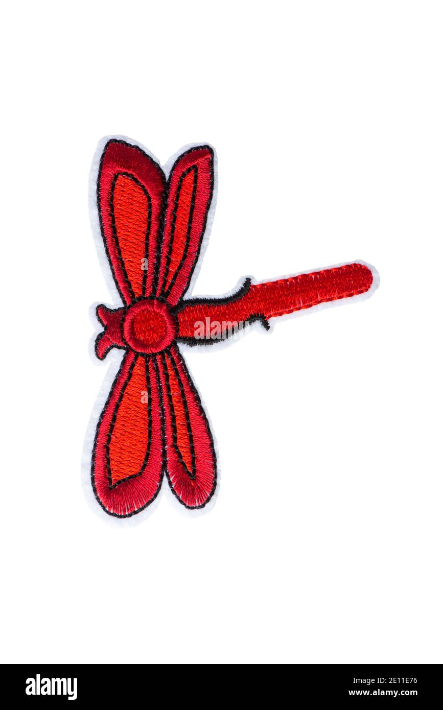 Dragonfly icon on white Cut Out Stock Images & Pictures - Alamy