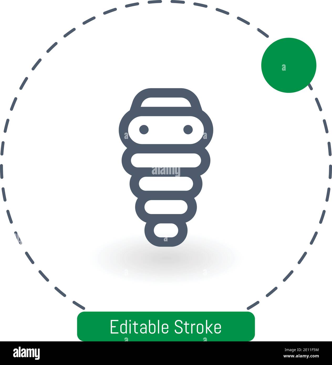 caterpillar vector icon editable stroke outline icons for web and ...