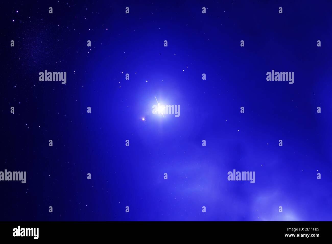 Blue galaxy in deep space. Elements of this image were furnished by ...