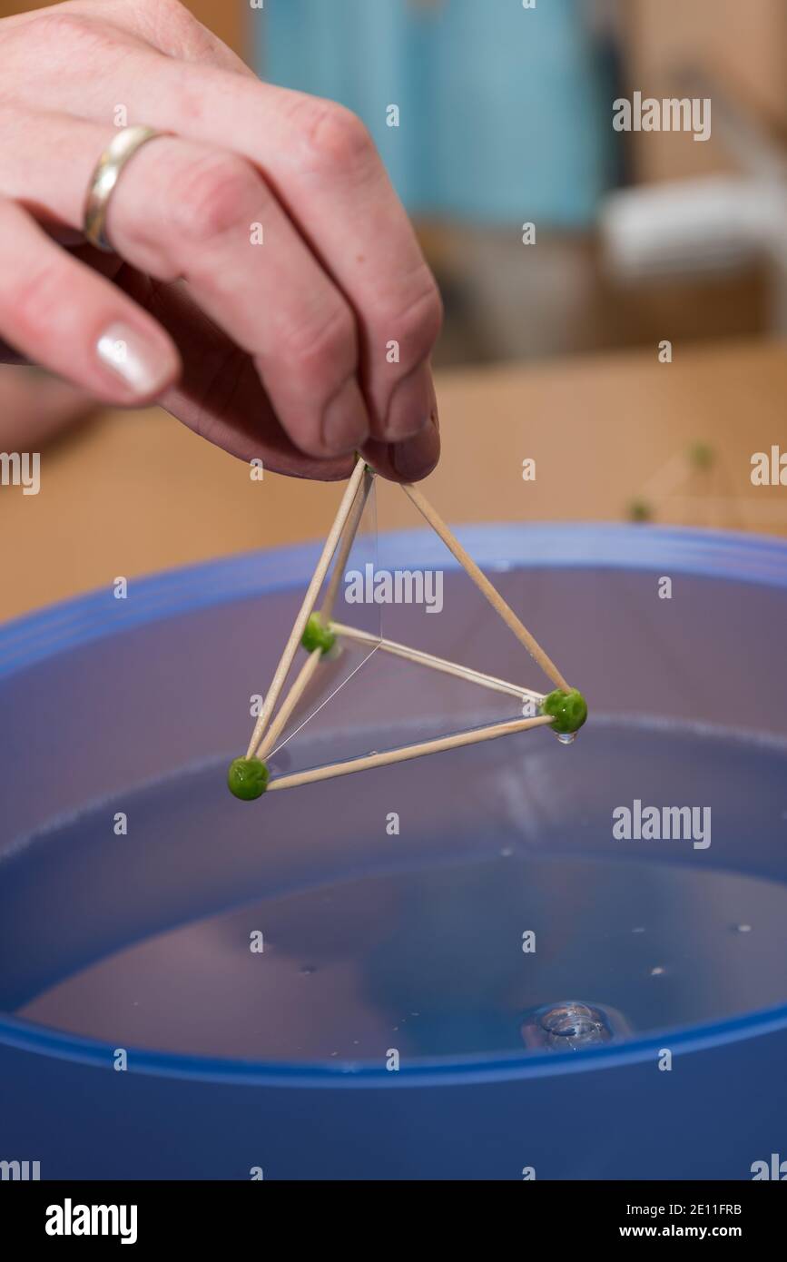 Three-sided Pyramid In Physics Experiment With Sheath Surrounded ...