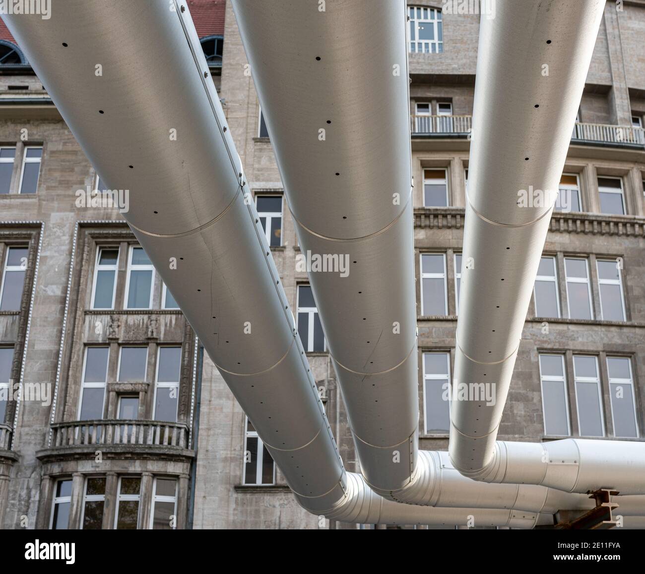 Supply Pipes At A Construction Site Stock Photo - Alamy