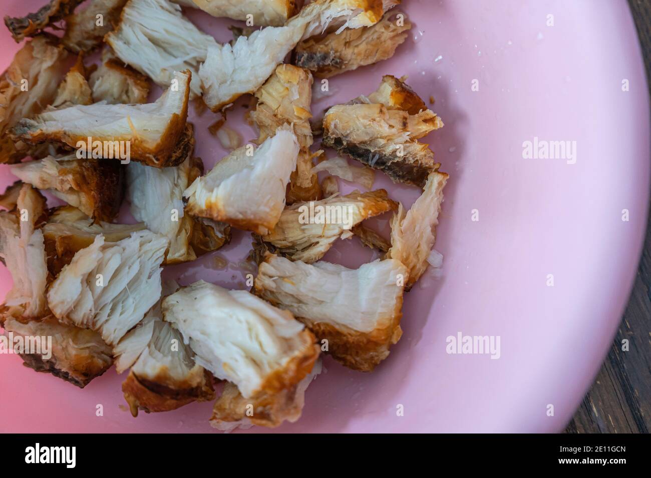 A bowl of Nigerian Fried fish to make a traditional Nigerian meal Stock ...